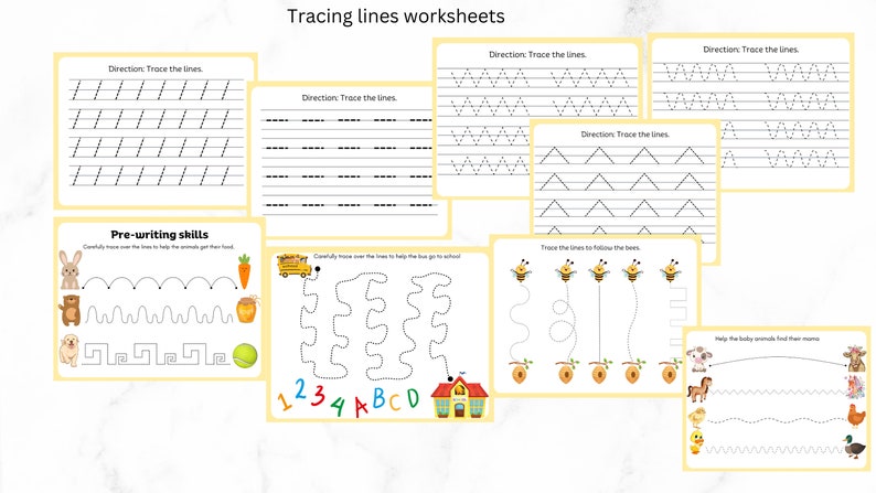 Personalized First Tracing Book for Toddlers printable or Shipped - Etsy