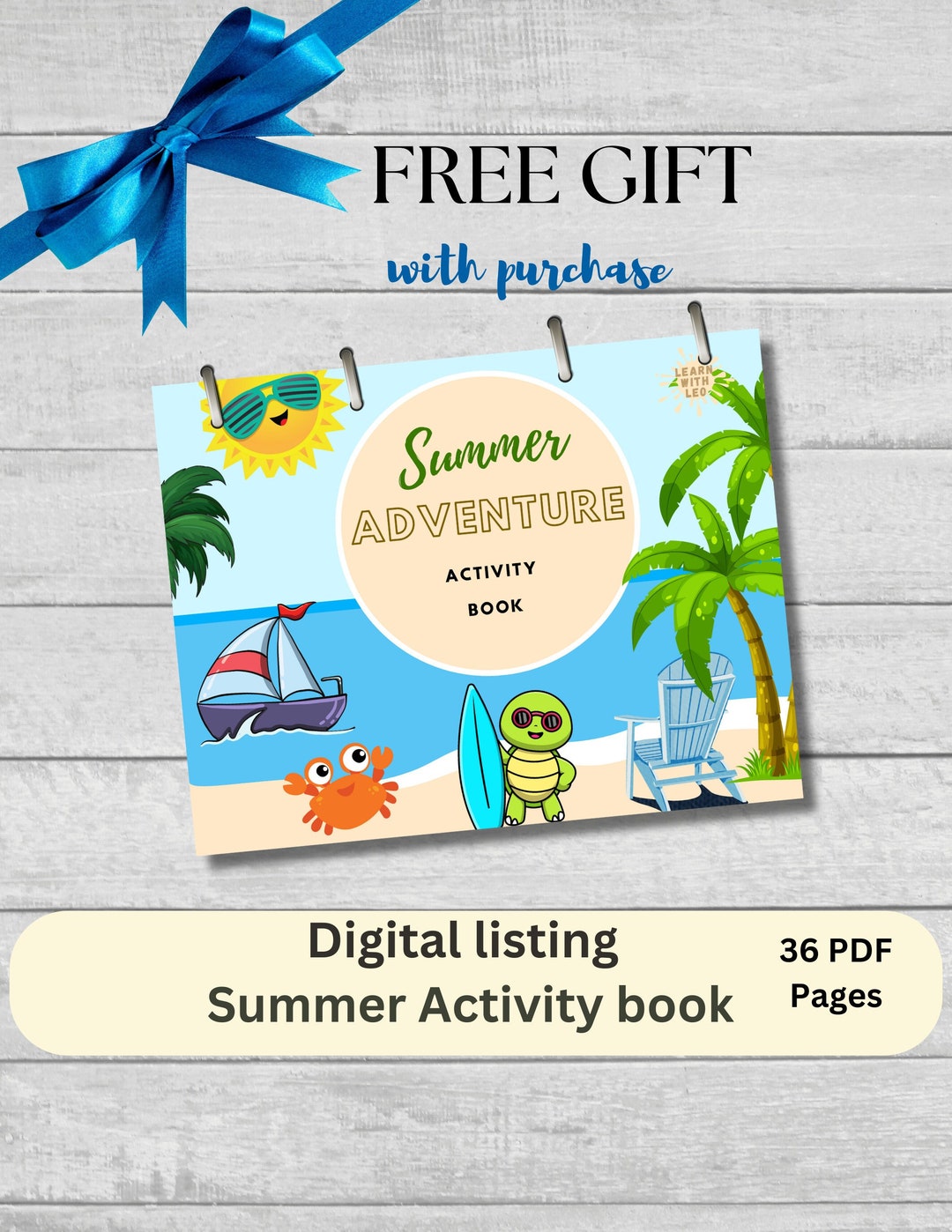 Printable Summer Activity Book for Toddlers Quiet Book Homeschool ...