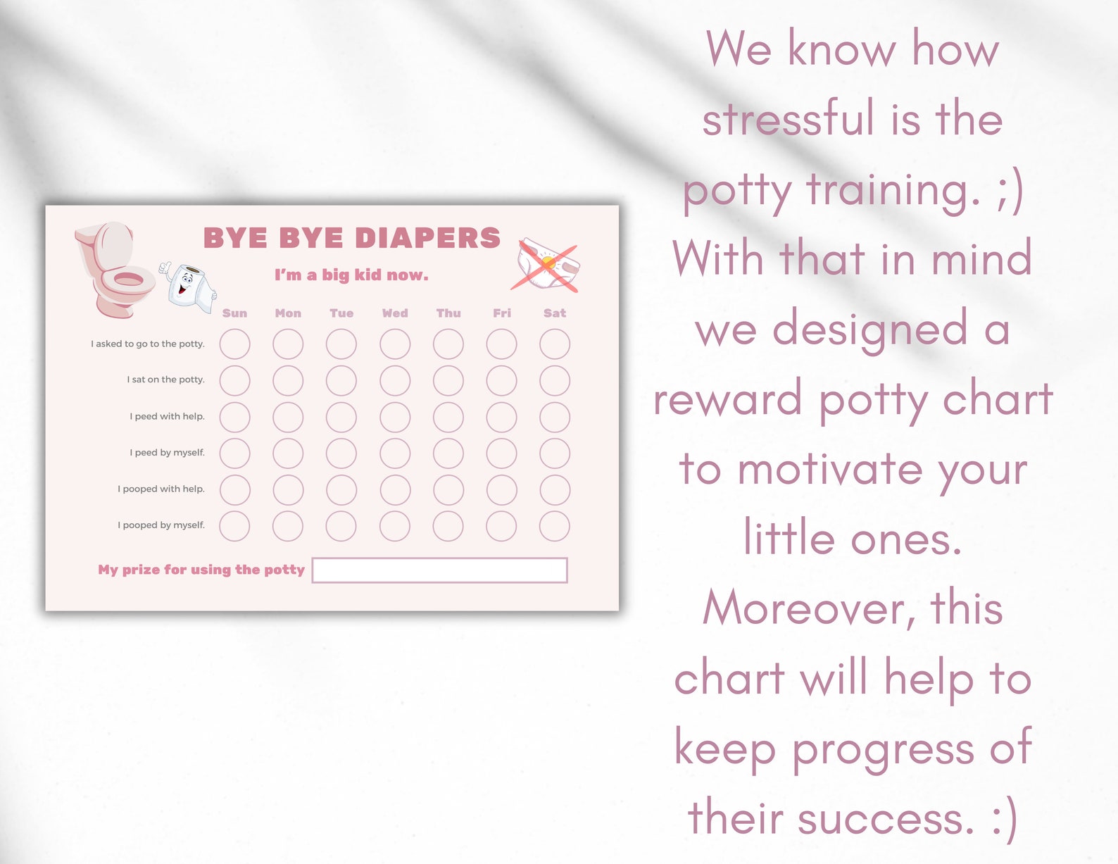 Potty Chart, Potty Training, Toilet Training Reward Potty Training ...