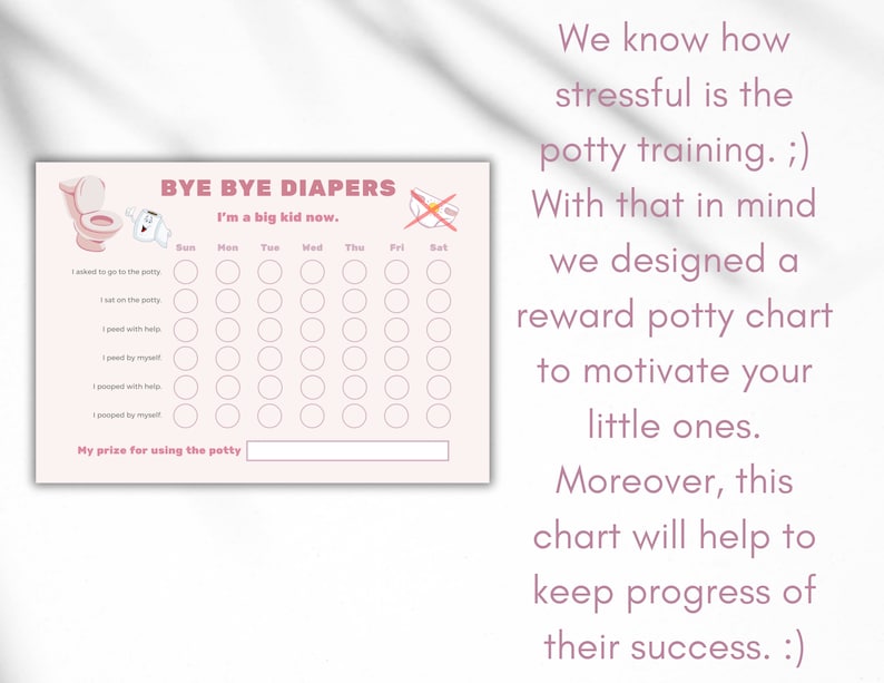 Potty Chart, Potty Training, Toilet Training Reward Potty Training ...