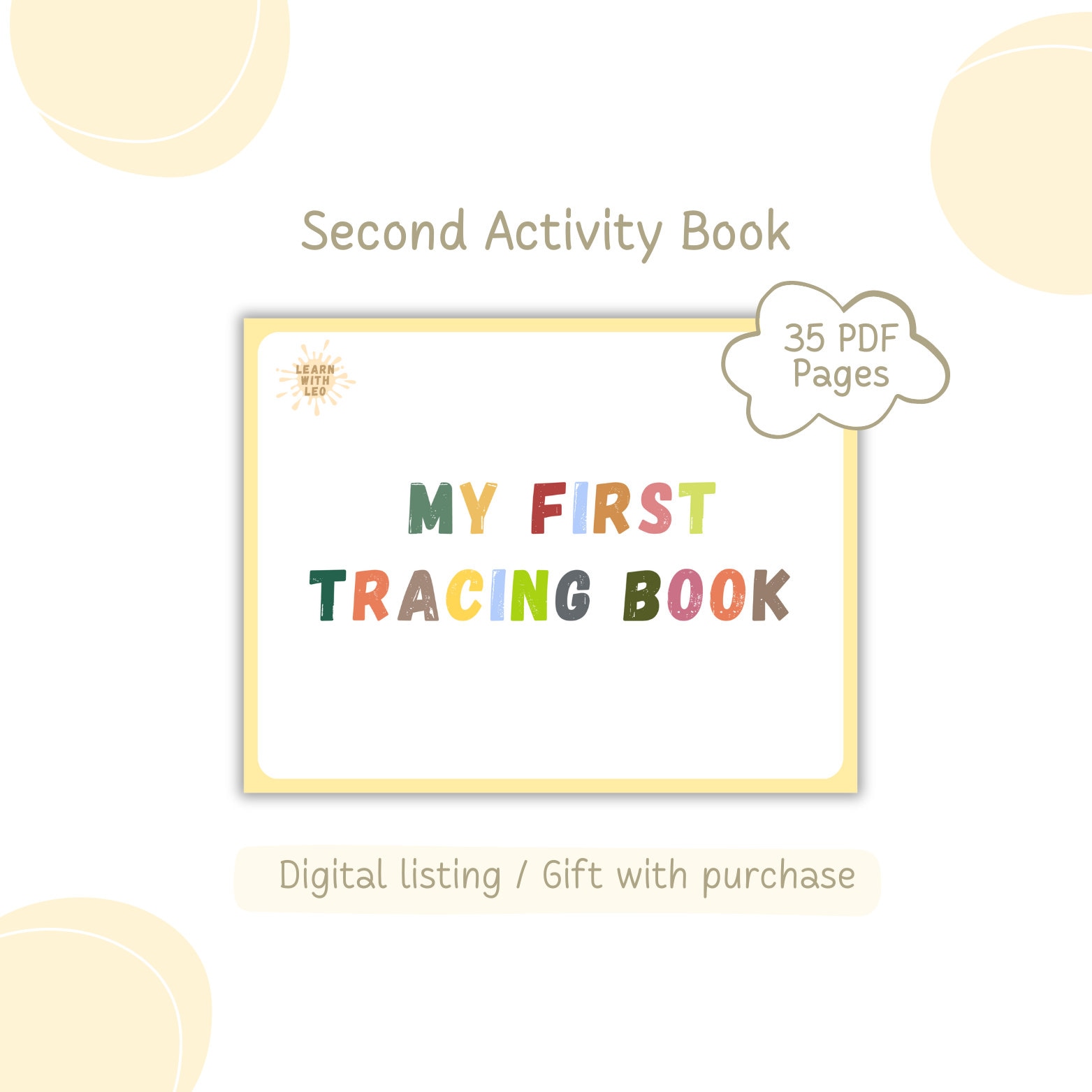 Personalized First Tracing Book for Toddlers printable or Shipped - Etsy