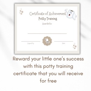 Printable Potty Chart, Potty Certificate, Potty Printable, Toilet ...