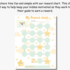 Kids Reward Chart: Daily & Weekly Chore Tracker (PDF) - Etsy