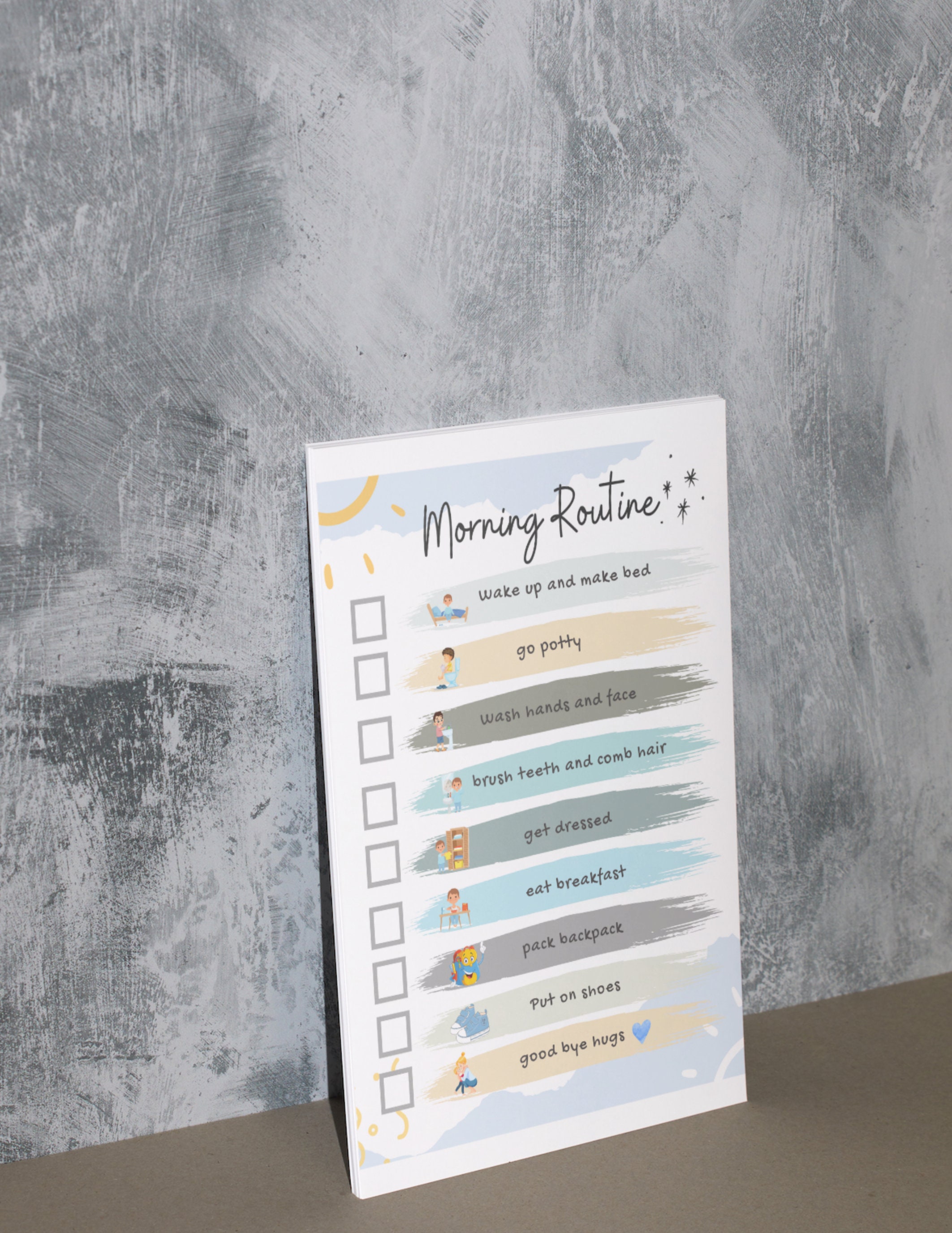 Personalized Boys Morning Routine | Morning Routine Chart | Morning ...