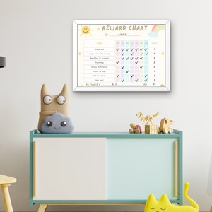 Editable Kids Reward Chart: Responsibility Checklist (PDF) - Etsy
