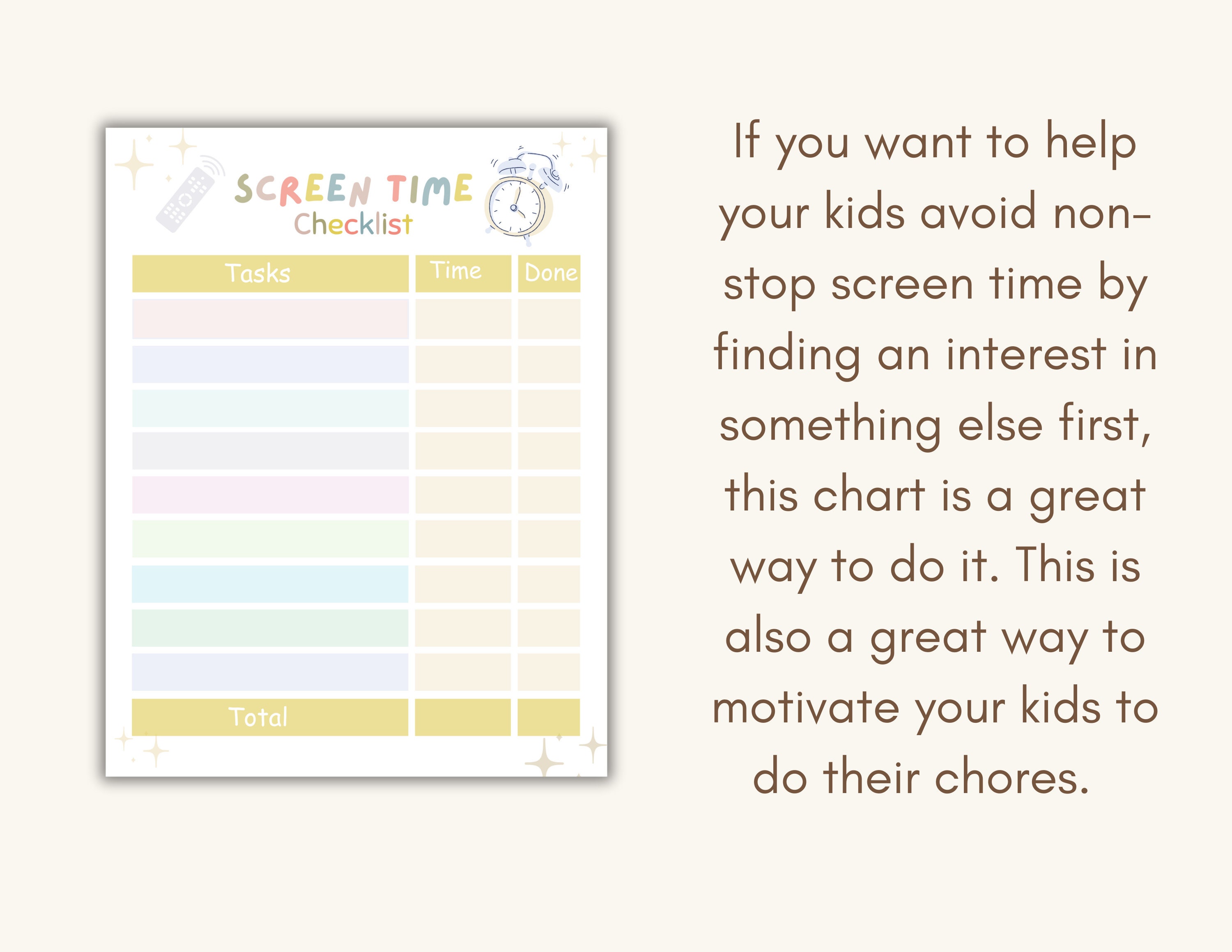 Personalized Chart for Kids, Check List Template for Kids, Canva ...