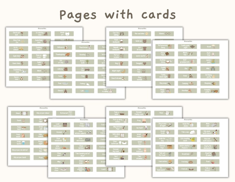 Construction Theme Bundle of Routine Charts / Morning Routine Chart ...