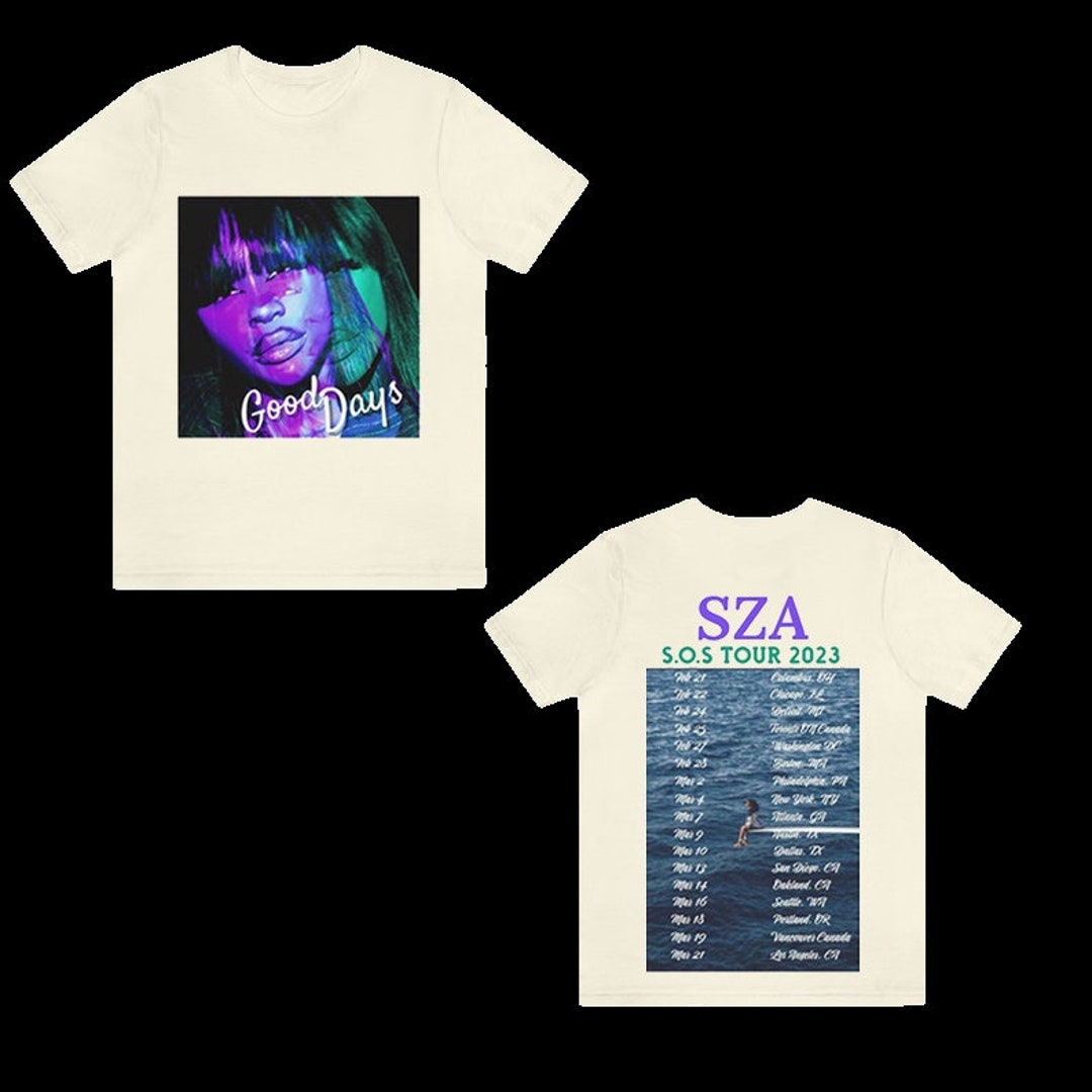 Buy SZA SOS Tour T-shirt Sza Merch 2023 Shirt Sza North American Online ...