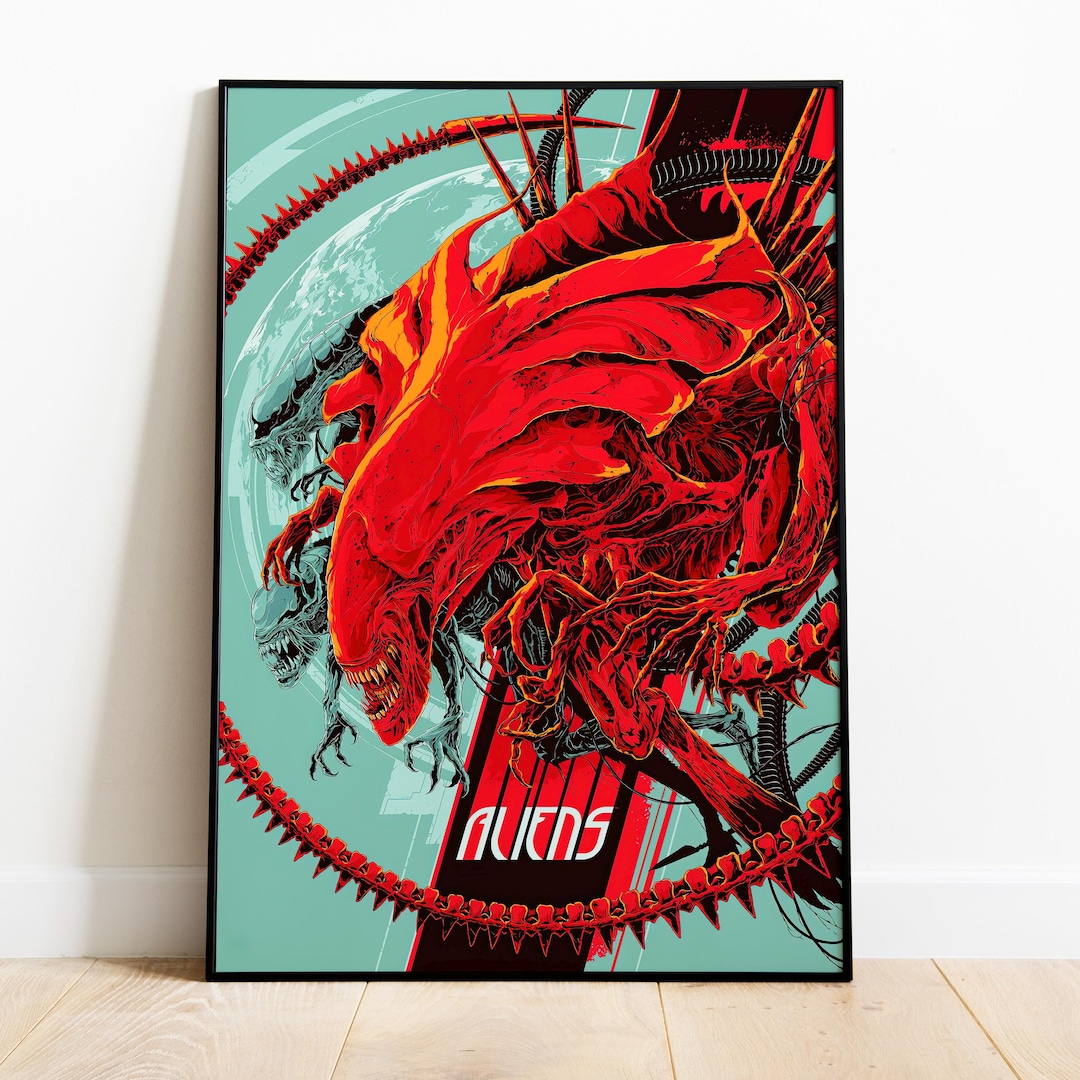 Aliens Poster - Xenomorph - Ridley Scott - Weyland Yutani - Facehugger ...