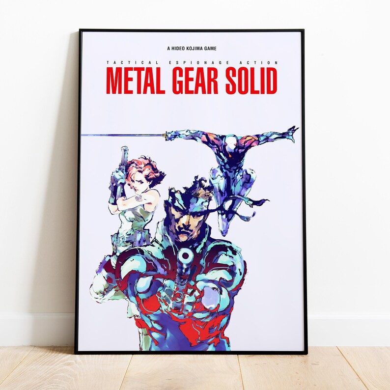 Metal Gear Solid 1 - 5 Posters, Printable Ready Download, Minimalist ...