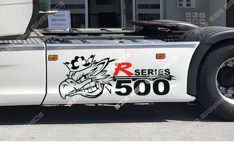 Scania R 420 450 480 500 Series Griffen Side Skirt Decals / Stickers ...
