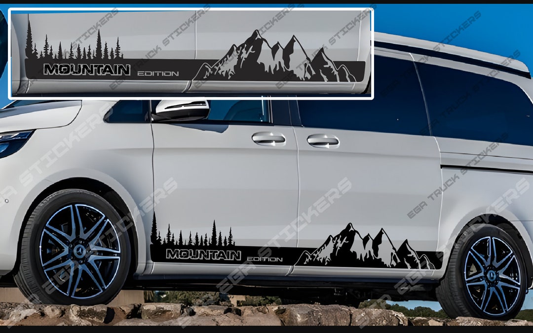Mercedes V-class Side Stripes Graphic Decals Stripes Vinyl Decals ...