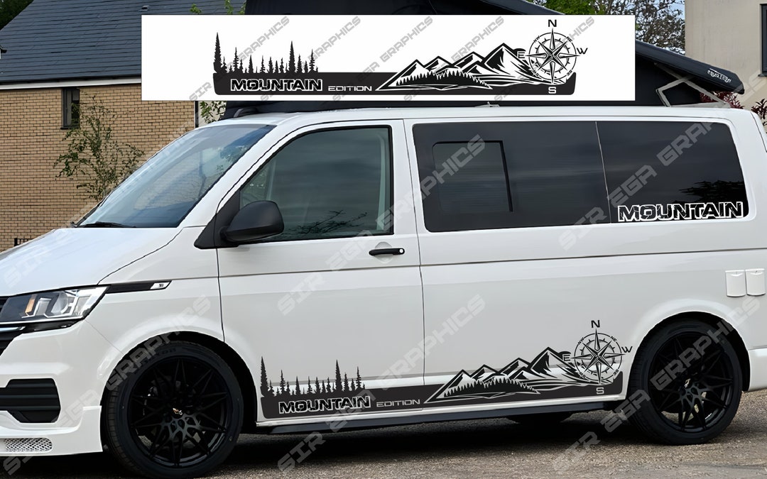 Volkswagen VW Transporter Side Stripes Graphic Decals Fits T4 T5 T6 ...
