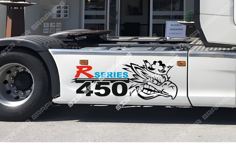 Scania R 420 450 480 500 Series Griffen Side Skirt Decals / Stickers ...