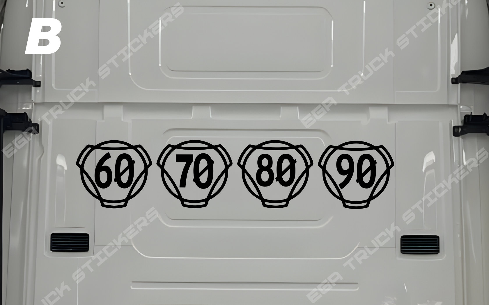 Scania Vehicle Speed Limit Sticker Truck Rear Cab Stickers L-series P ...