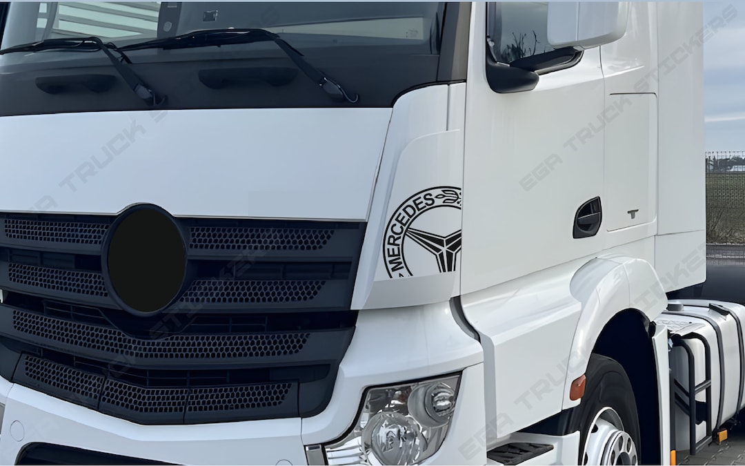 Mercedez Benz Actros Side Corners Truck Cab Window Stickers 1 - Etsy