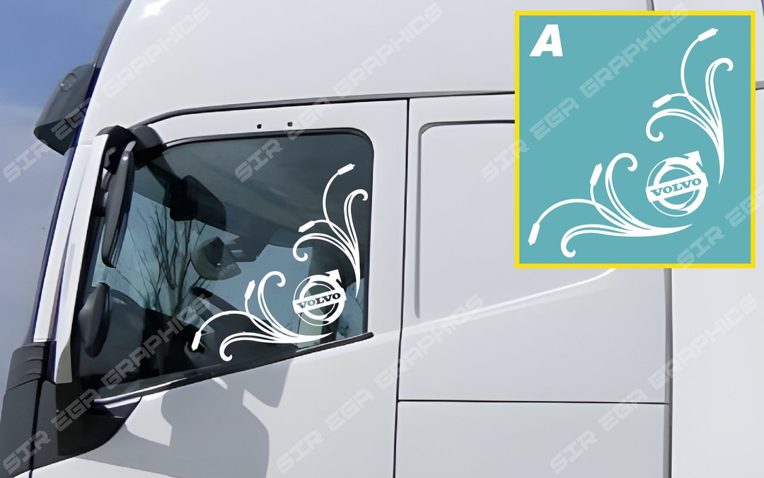 VOLVO FH12, FH16 Truck viking Globetrotter Truck Window Stickers for ...