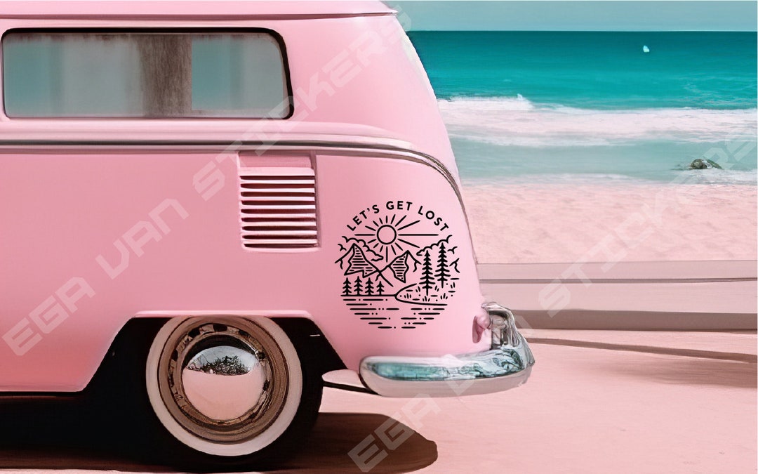 Let's Get Lost Decal, Wander More Decal, Vinyl Decal, Laptop Decal ...