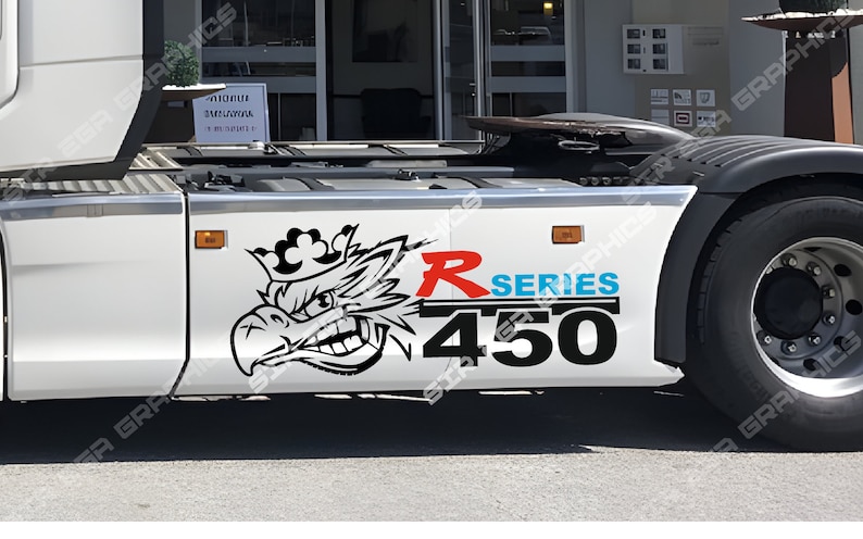 Scania R 420 450 480 500 Series Griffen Side Skirt Decals / Stickers ...