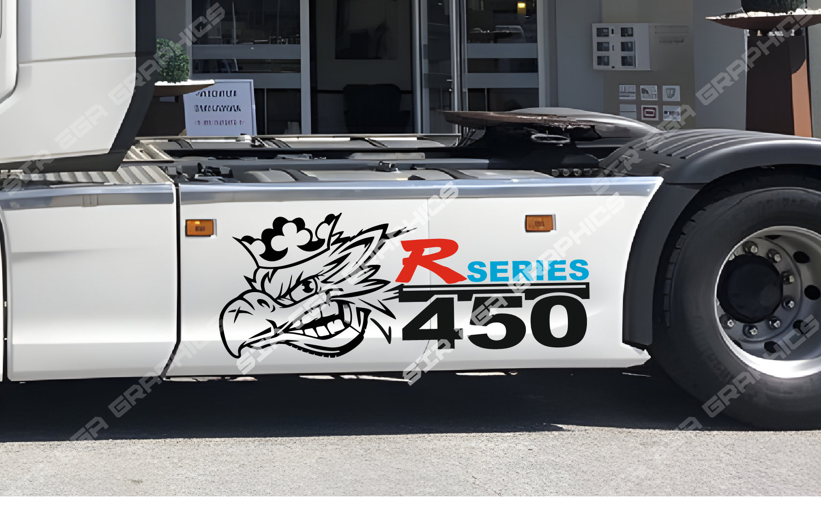 Scania R 420 450 480 500 Series Griffen Side Skirt Decals / Stickers ...