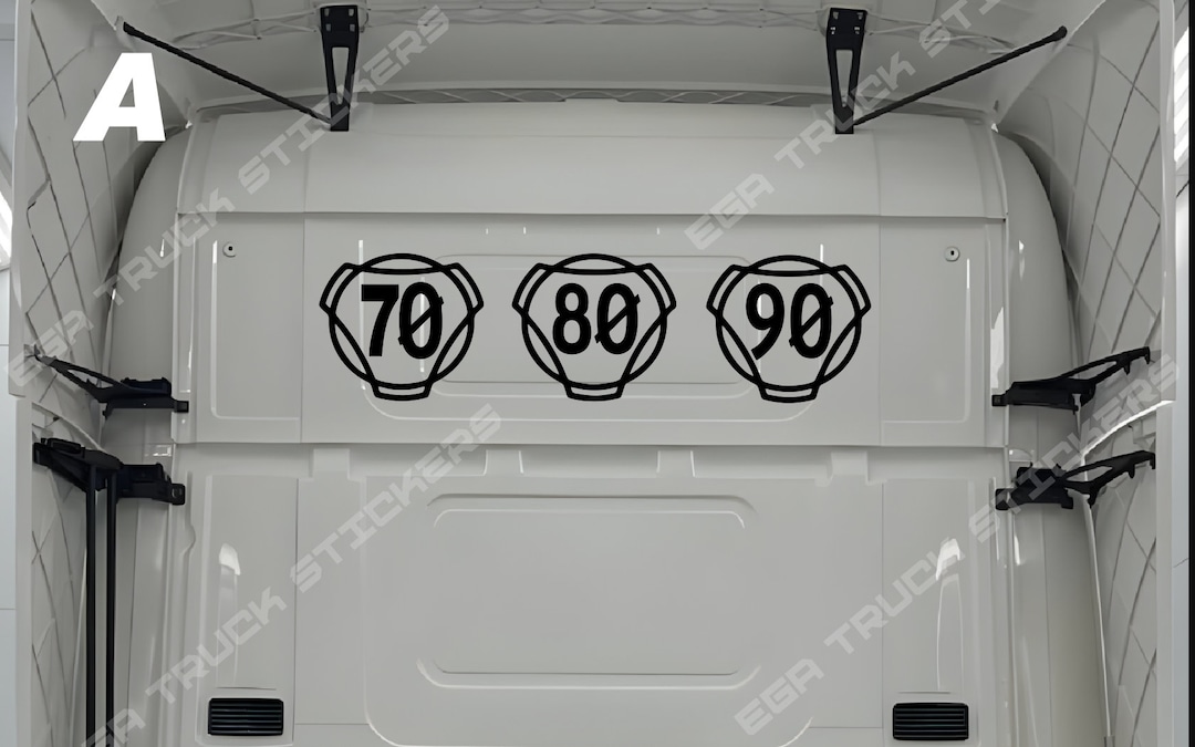 Scania Vehicle Speed Limit Sticker Truck Rear Cab Stickers L-series P ...