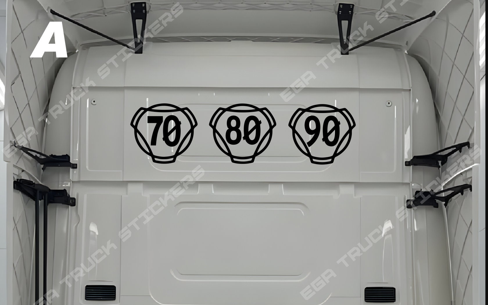 Scania Vehicle Speed Limit Sticker Truck Rear Cab Stickers L-series P ...