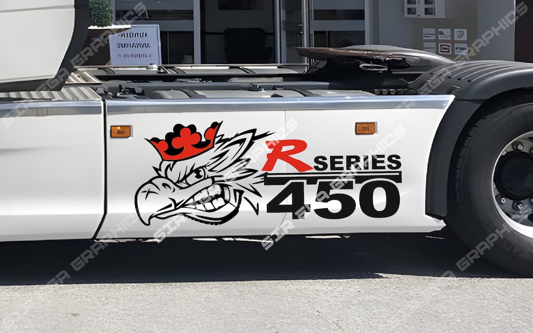 Scania R 420 450 480 500 Series Griffen Side Skirt Decals / Stickers ...