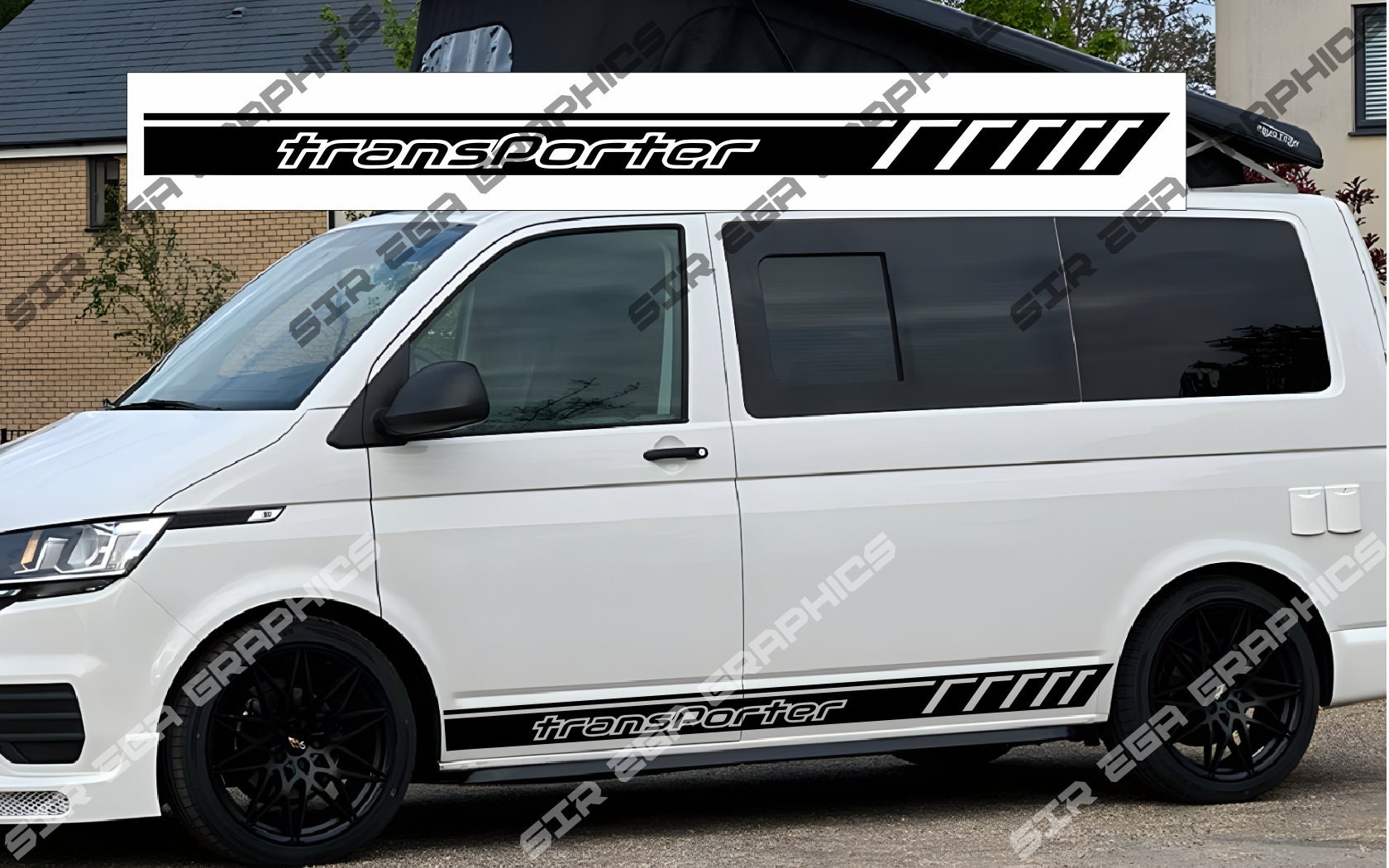Volkswagen VW Transporter Side Stripes Graphic Decals Fits T4 T5 T6 ...