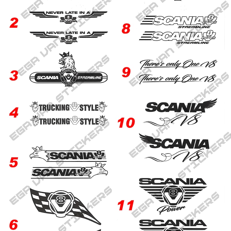 Scania Sticker - Etsy