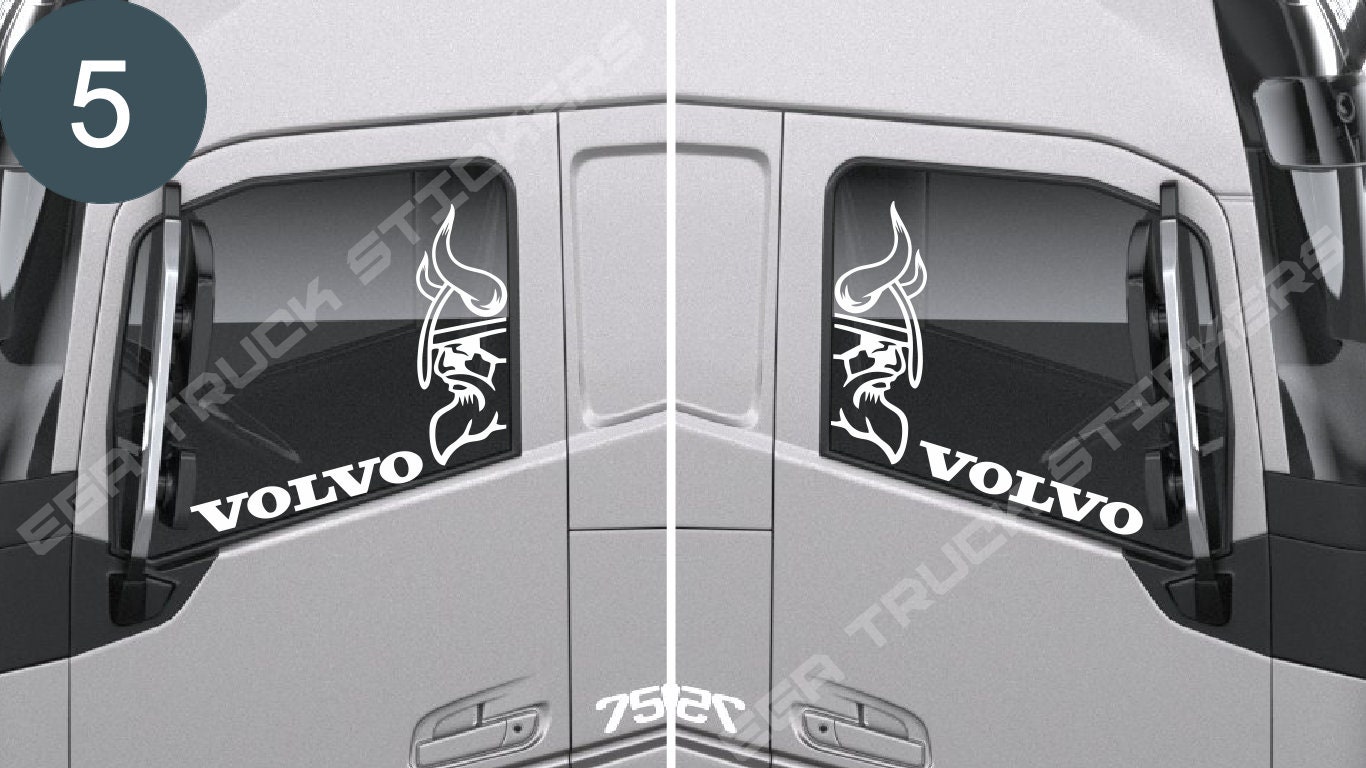 VOLVO FH Truck Cab Window Stickers pair Windows Screen - Etsy