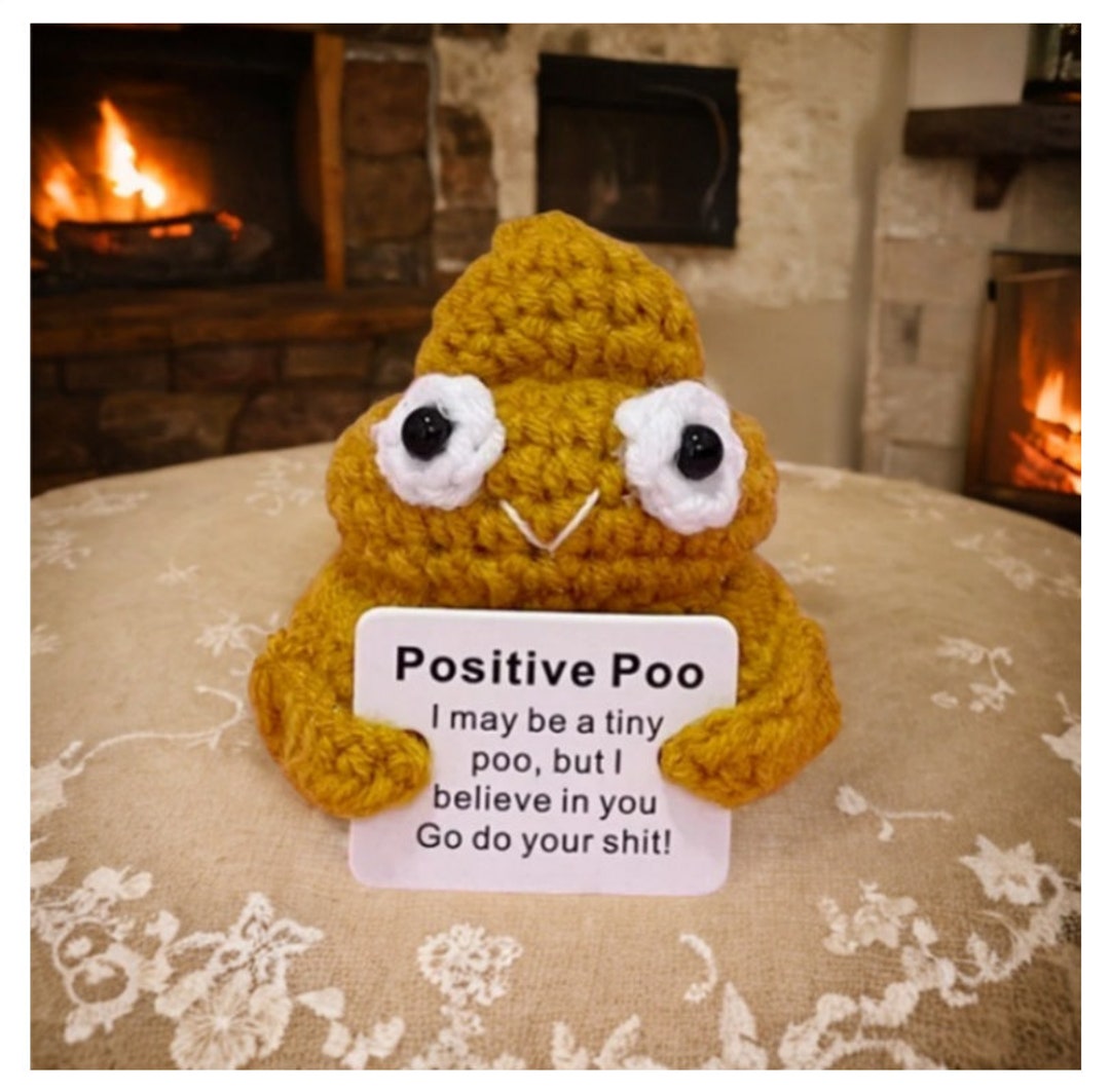 Playful Poo Crochet Amusing Amigurumi Novelty, Ideal for Humorous Decor ...