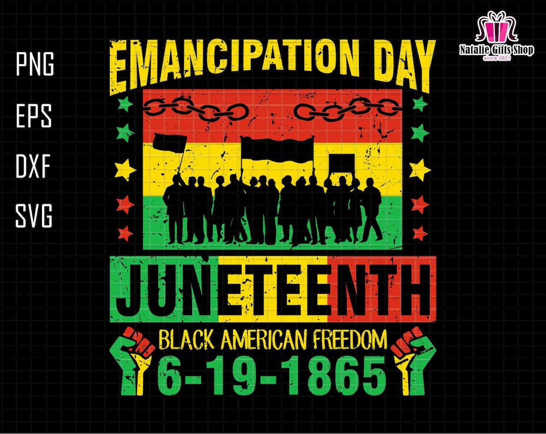 Juneteenth 1865 Svg, Emancipation Day Svg, Black American Freedom ...