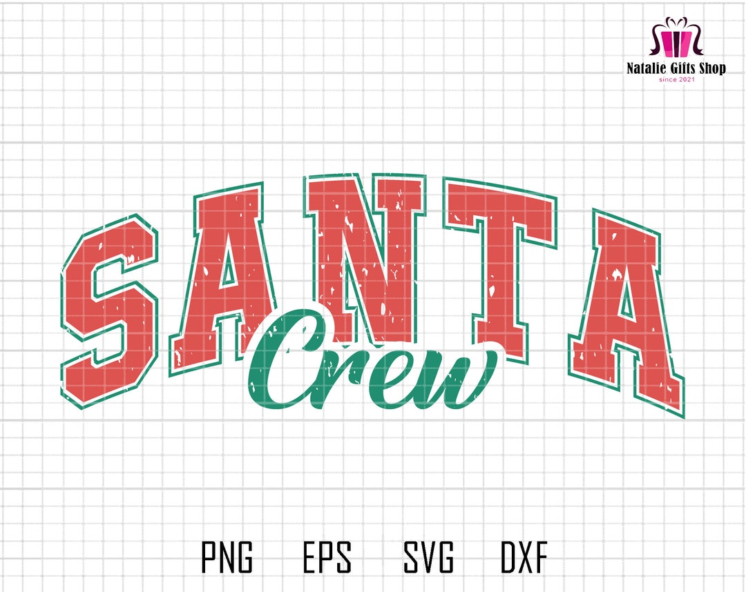 Santa Crew Svg, Merry Christmas Svg, Christmas Season, Retro Christmas ...