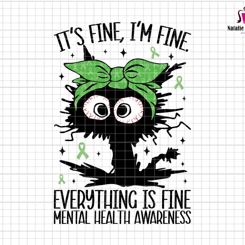 Svg It's Fine I'm Fine - Etsy