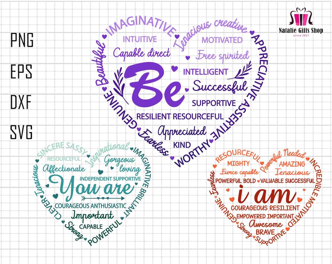 Woman Affirmation Svg, Inspirational Svg for Women, Women Empowerment ...