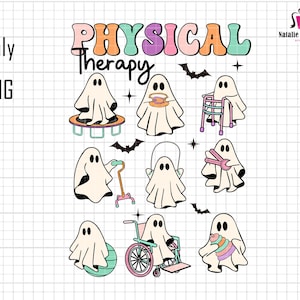 Physical Therapy Png Bundle, Speech Therapy Png, Cute Ghost Png ...
