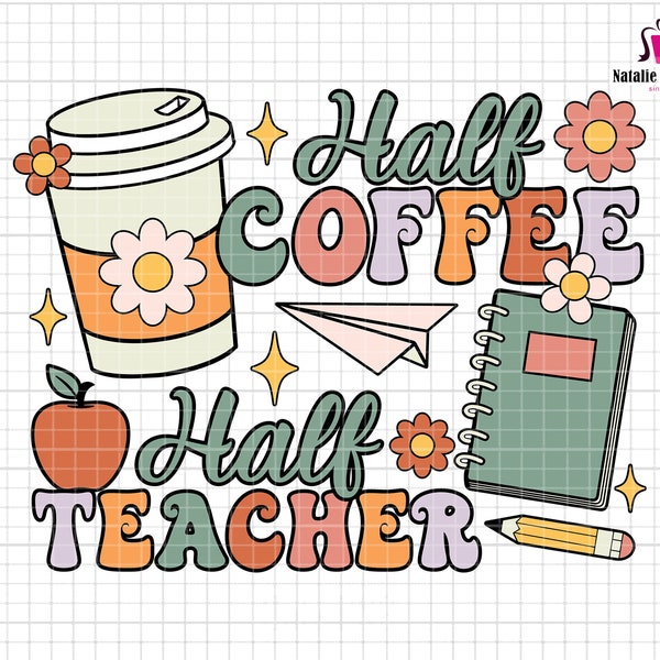 Teacher Coffee Svg - Etsy