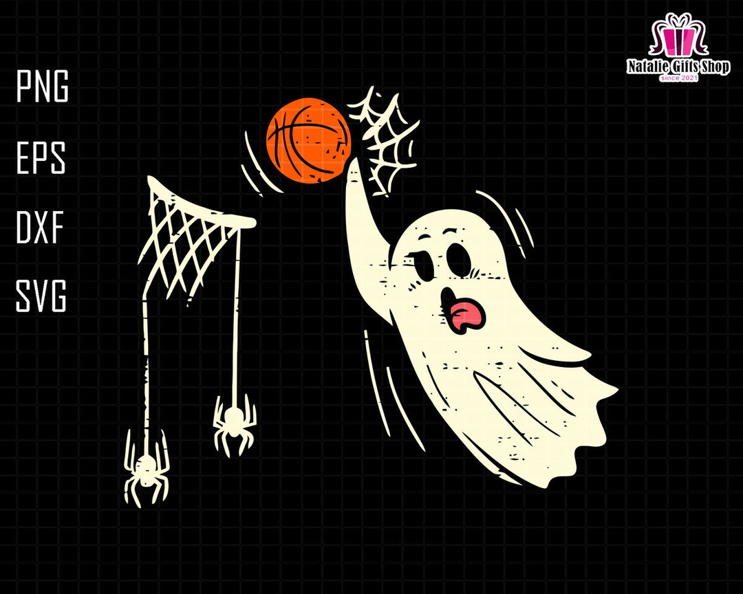 Basketball Halloween Svg, Ghost Basketball Svg, Basketball Shirt Svg ...