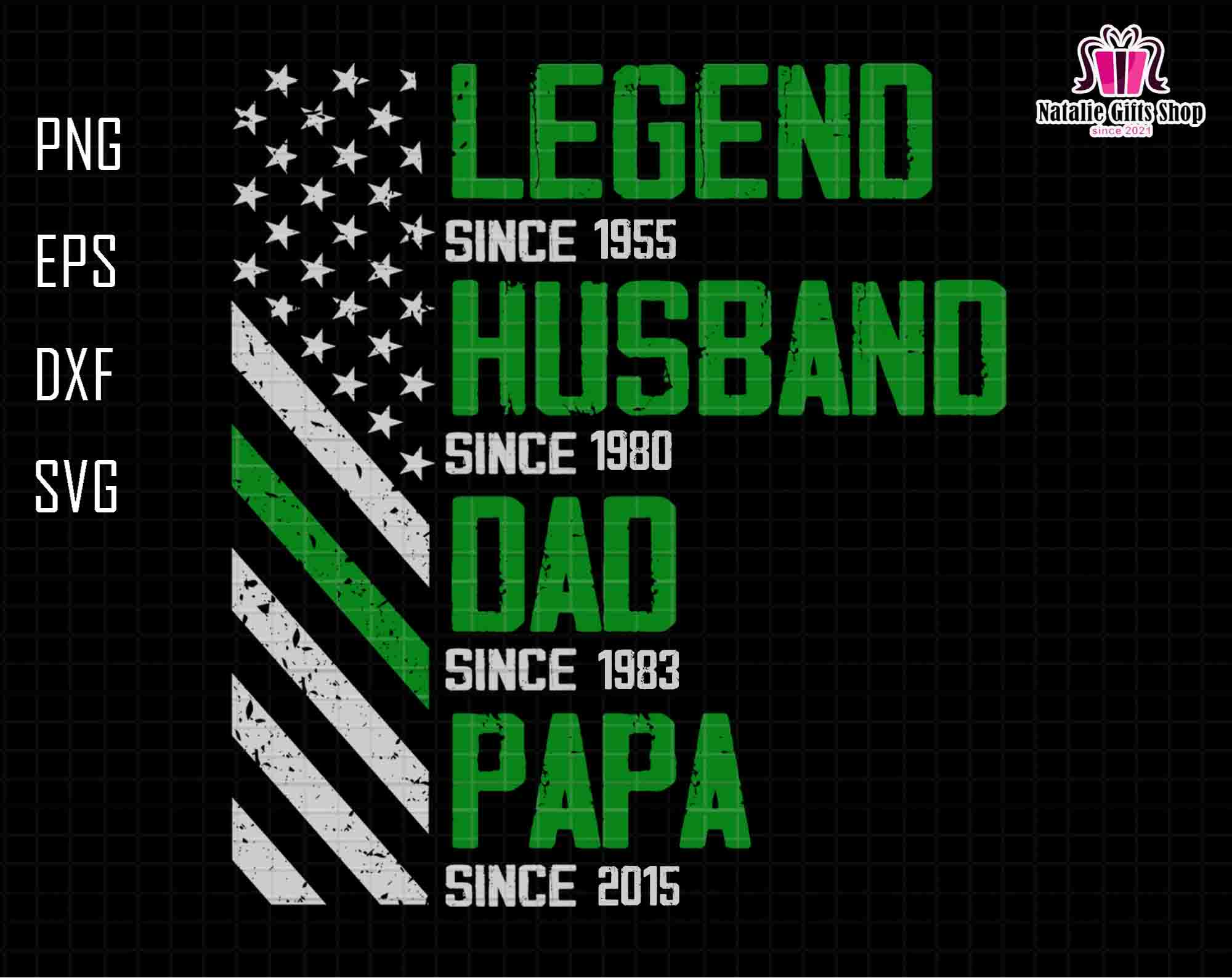 Custom Dad Svg, Military and Border Patrol Svg, Dad With Years Svg ...