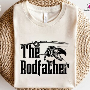 The Rodfather Svg, Father Svg, Gift for Fishing Dad Svg, Retro ...