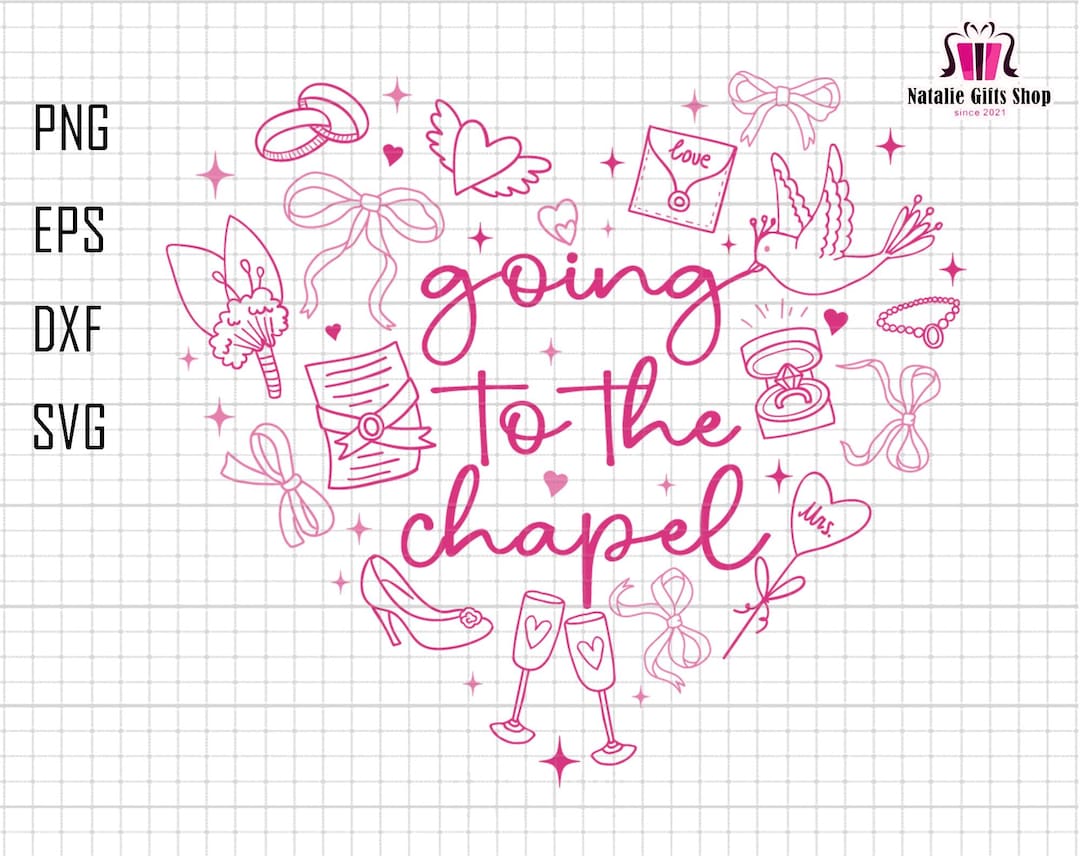 Going to the Chapel Svg, Engagement Svg, We're Gonna Get Married Svg ...