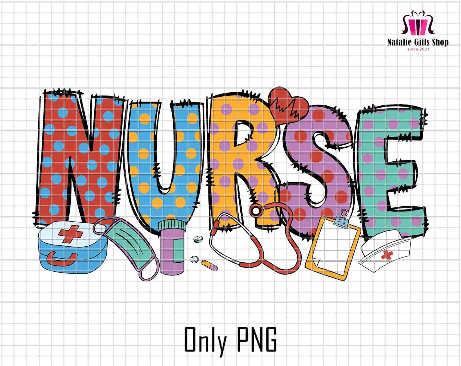 Nurse Png, Nurse Life Png, Nurse Mode Png, Nursing Png, Dalmatian Dots ...