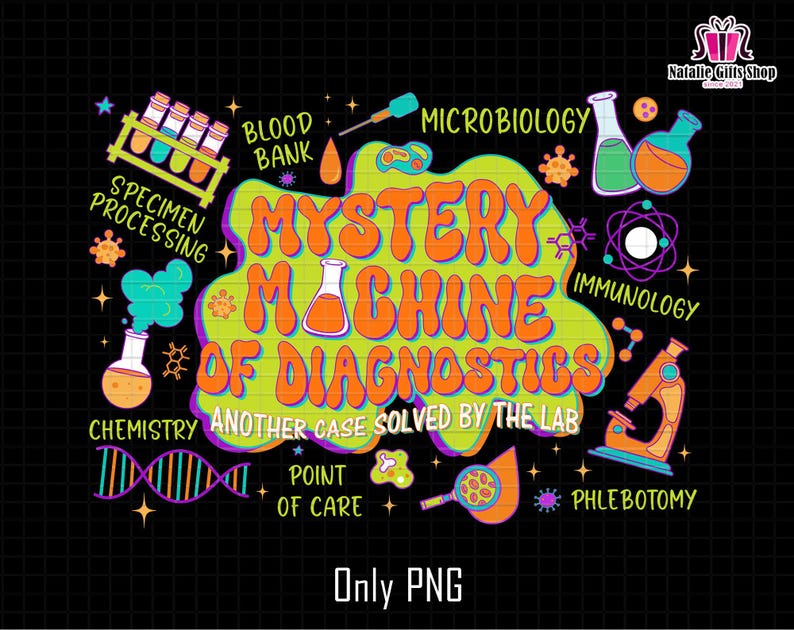 Mystery Machine of Diagnostics Png, Another Case Solved by the Lab Png ...