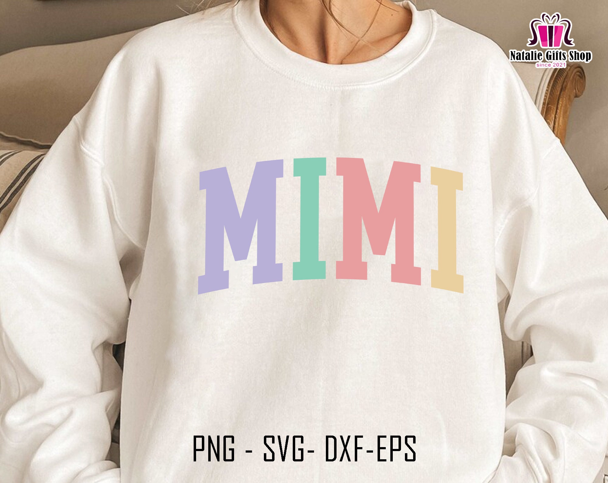 Mimi Svg Mimi Varsity Letter Color Svg Motherhood Svg Mom - Etsy México