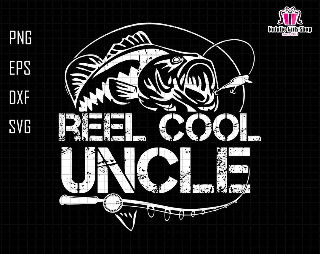 Reel Cool Uncle Svg, Uncle Dad Svg, Gift for Uncle Svg, Retro Uncle Svg ...