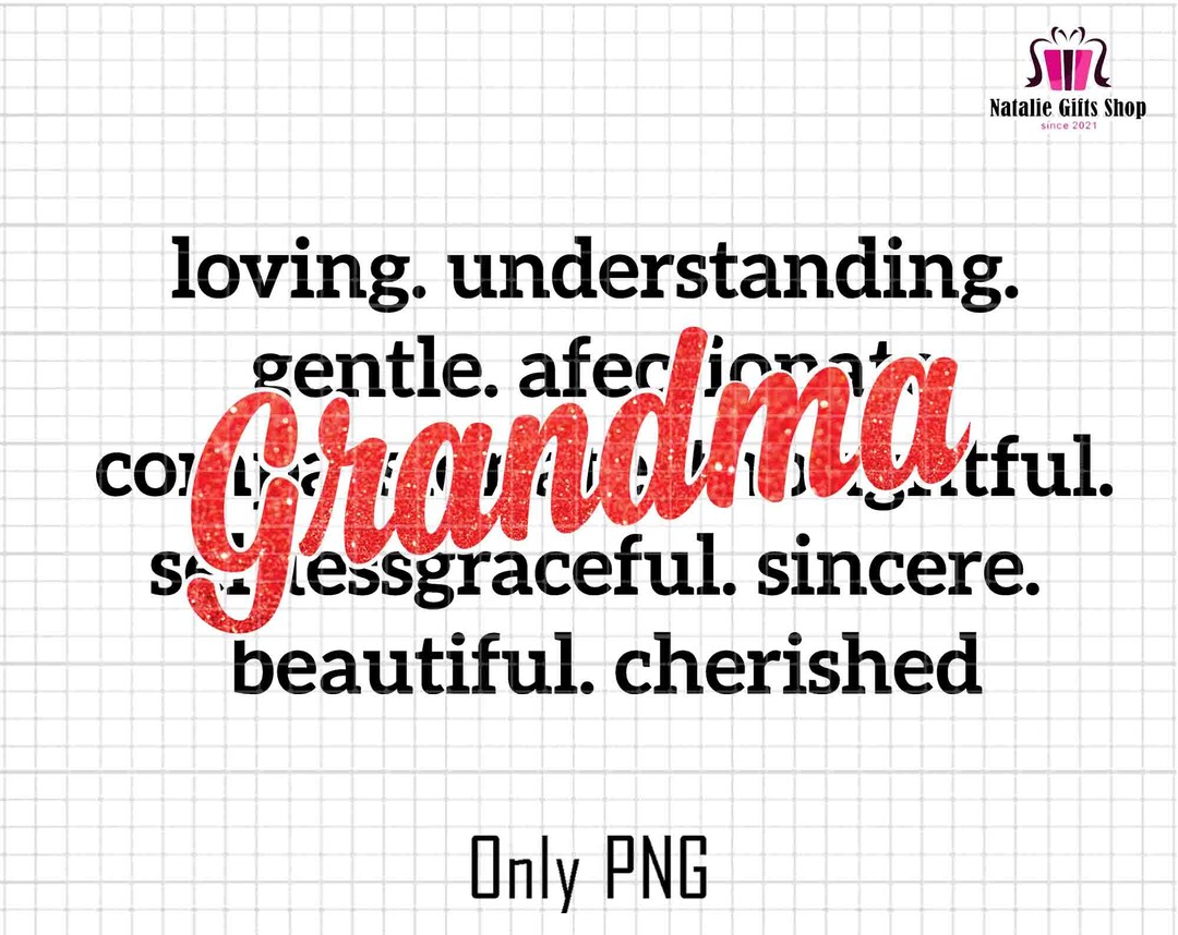 Grandma Word Png, Best Grandma Png, Mother's Day Gifts Png, Grandma ...