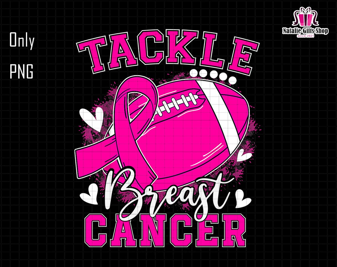 Tackle Football Pink Png, Ribbon Breast Cancer Awareness, Tackle Cancer ...