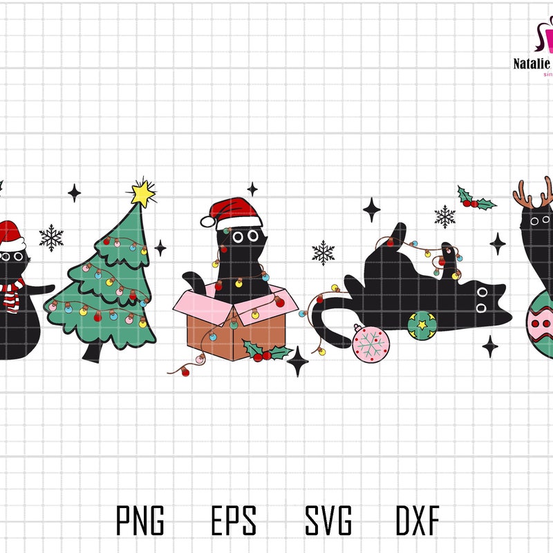 Meowy Christmas - Etsy