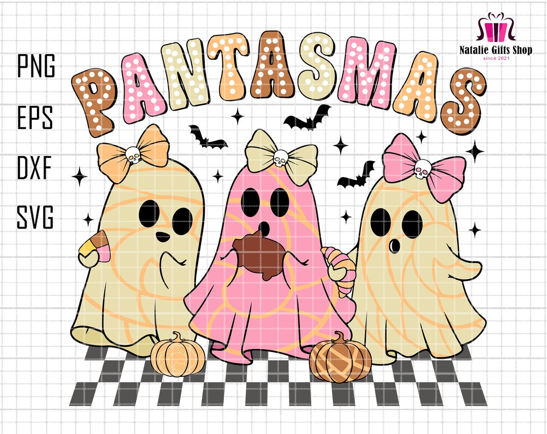 Pantasmas Svg, Cute Ghost Svg, Trick or Treat Svg, Spooky Halloween Svg ...