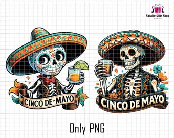 Cinco De Mayo Png, Skull Drink Png, Fiesta Party Png, Fiesta Squad ...